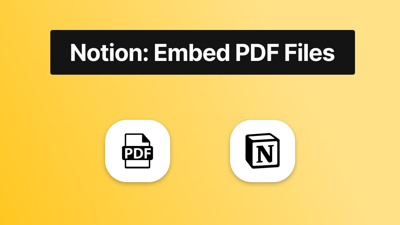 How To Embed A PDF In Notion 2023 Updated Simple ink
